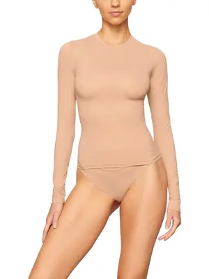 SKIMS SKIMS Long Sleeve T-Shirt Ochre