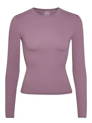 SKIMS SKIMS Long Sleeve T-Shirt Plum