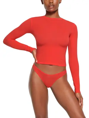 SKIMS SKIMS Long Sleeve T-Shirt Poppy