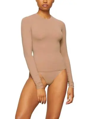 SKIMS SKIMS Long Sleeve T-Shirt Sienna
