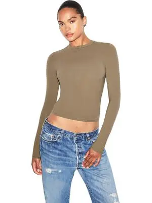 SKIMS SKIMS Long Sleeve T-Shirt Truffle