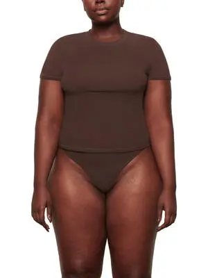 SKIMS Fits Everybody T-shirt - Cocoa