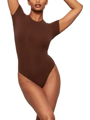 SKIMS Fits Everybody T-shirt Bodysuit - Cocoa