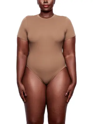 SKIMS SKIMS Fits Everybody Short Sleeve Bodysuit Oxide