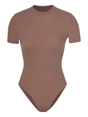 SKIMS SKIMS Fits Everybody Short Sleeve Bodysuit Purple