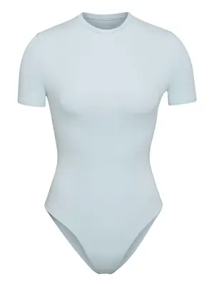 SKIMS SKIMS Fits Everybody Short Sleeve Bodysuit Sky