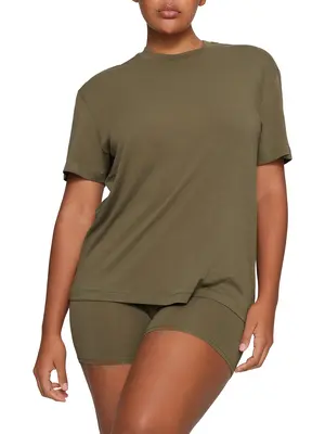 SKIMS Boyfriend T-Shirt Army