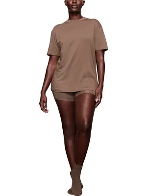 SKIMS Boyfriend T-Shirt Oxide