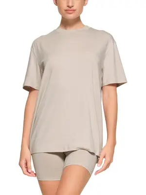 SKIMS Boyfriend T-Shirt Stone
