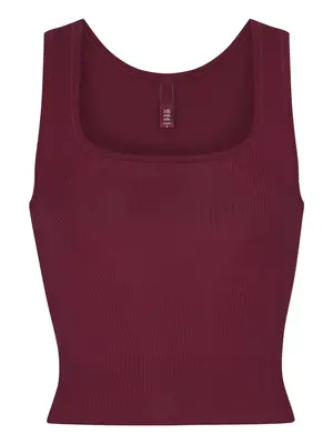 SKIMS Soft Lounge Tank Top Wine