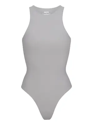 SKIMS High Neck Bodysuit Gray