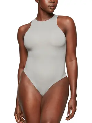 SKIMS High Neck Bodysuit Grey
