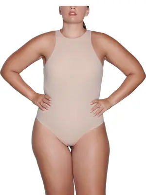 SKIMS Fits Everybody High Neck Bodysuit - Mica
