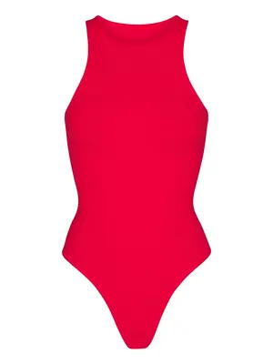 SKIMS High Neck Bodysuit Ruby