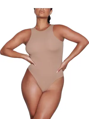 SKIMS Fits Everybody High Neck Bodysuit - Sienna