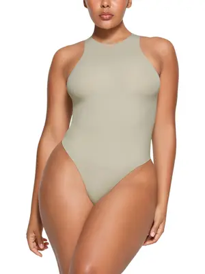 SKIMS High Neck Bodysuit Talc