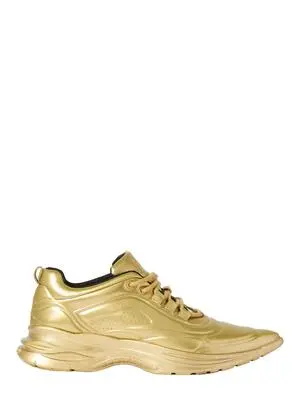 AZ FACTORY Collapsible Heel Neoprene And Mesh Slip-on Sneakers - Gold