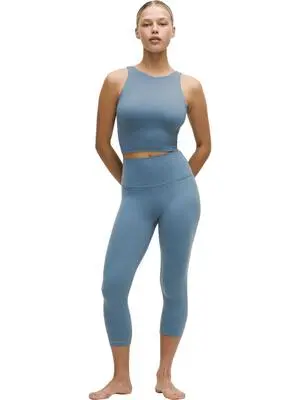 Lululemon High-rise 21" Cropped Leggings - Steel Blue