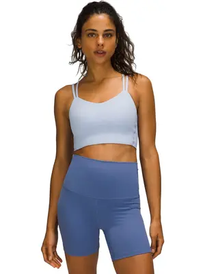 Lululemon Like A Cloud Longline Bra Blue