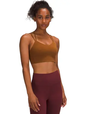 Lululemon Like A Cloud Longline Bra Brown