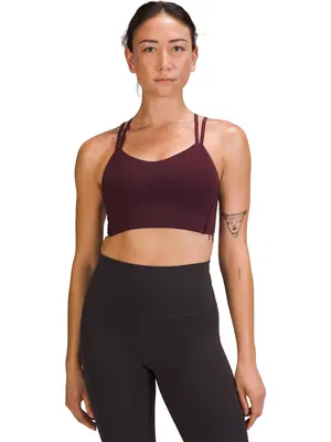 Lululemon Like A Cloud Longline Bra Burgundy