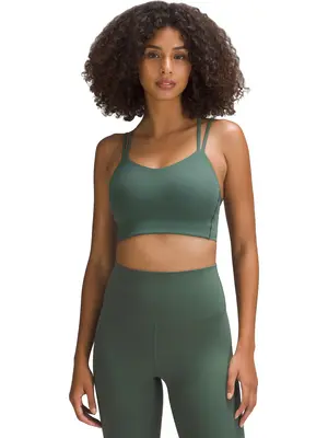Lululemon Like A Cloud Longline Bra Dark Forest