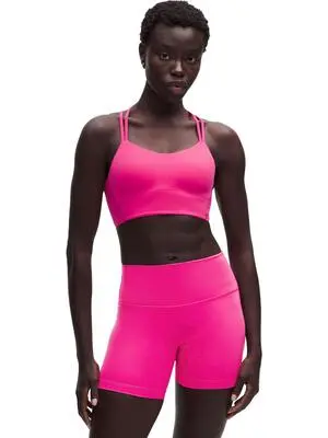 Lululemon Like A Cloud Longline Bra - Flamingo Fun Tone