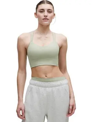 Lululemon Like A Cloud Longline Bra - Fog Green