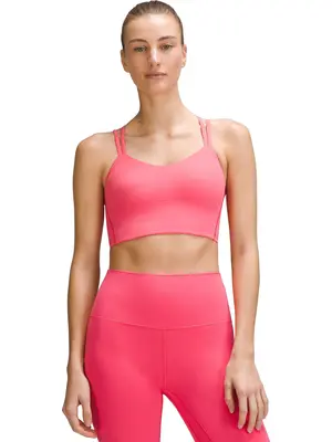 Lululemon Like A Cloud Longline Bra Glaze Pink