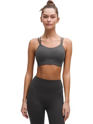 Lululemon Like A Cloud Longline Bra Graphite Grey