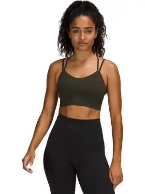 Lululemon Like A Cloud Longline Bra Green