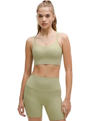 Lululemon Like A Cloud Longline Bra Honeydew