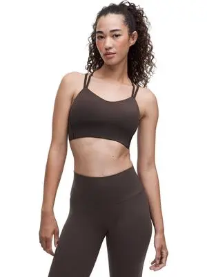 Lululemon Like A Cloud Longline Bra - Mahogany Muse