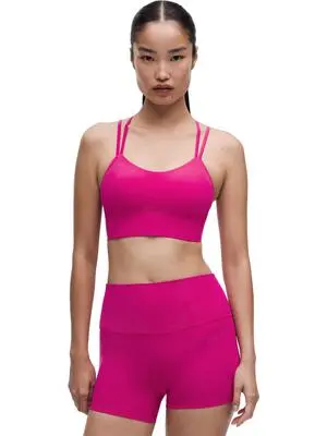 Lululemon Like A Cloud Longline Bra - Pink Flare
