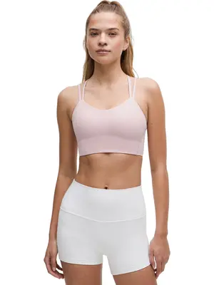 Lululemon Like A Cloud Longline Bra Pink Haze