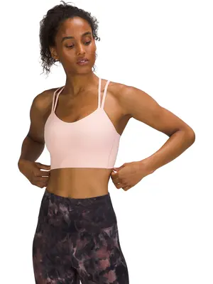 Lululemon Like A Cloud Longline Bra Pink