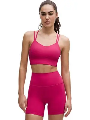 Lululemon Like A Cloud Longline Bra Raspberry Coulis