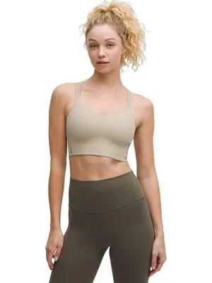 Lululemon Like A Cloud Longline Bra Sheer Oak