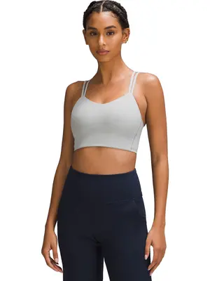 Lululemon Like A Cloud Longline Bra Silver Drop