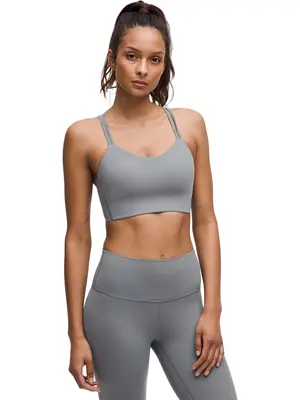 Lululemon Like A Cloud Longline Bra Solar Grey
