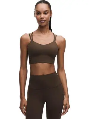 Lululemon Like A Cloud Longline Bra Walnut Crunch