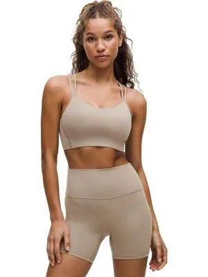 Lululemon Like A Cloud Longline Bra Warm Ash Grey