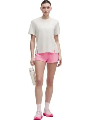 Lululemon Hotty Hot Low-Rise Lined Short 2.5" Candy Cloud