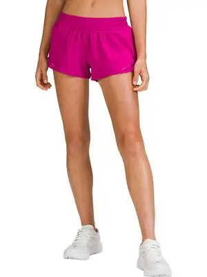 Lululemon Hotty Hot Low-Rise Lined Short 2.5" Ripened Raspberry
