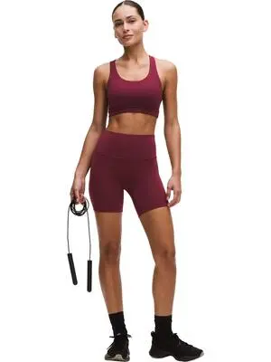 Lululemon Wunder Train High-rise Short 6 - Burgundy Bay