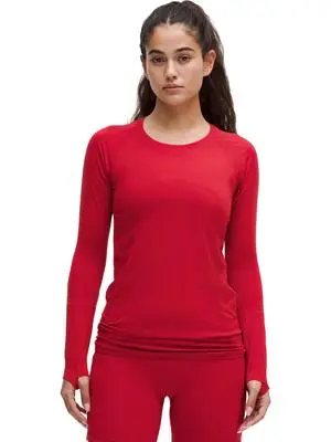 Lululemon Swiftly Tech Long-sleeve Shirt 2.0 - Oxford Red/oxford Red