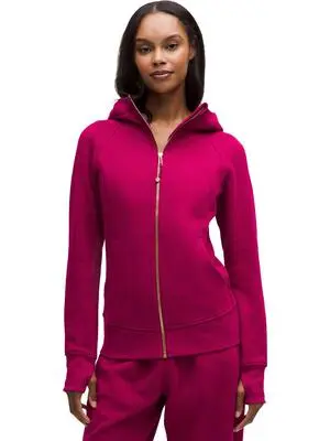 Lululemon Scuba Full-Zip Hoodie Berry Rumble/gold