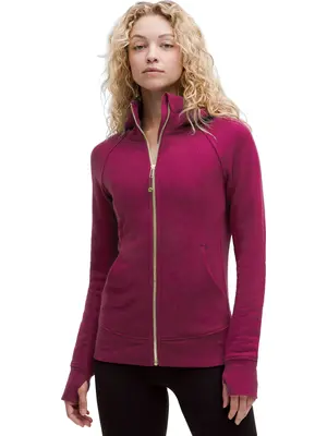 Lululemon Scuba Full-Zip Hoodie Deep Luxe/gold