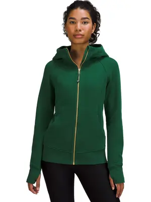 Lululemon Scuba Full-Zip Hoodie Everglade Green/gold