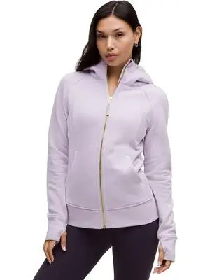 Lululemon Scuba Full-Zip Hoodie Faint Lavender/gold